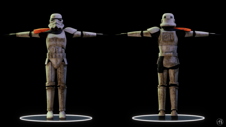 Stormtrooper V2 – All in Blender – Mickael's Works