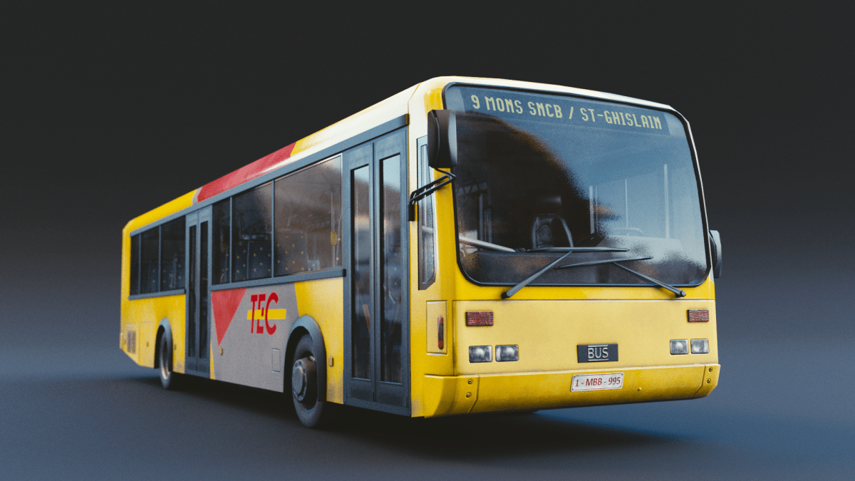 Low Poly Bus (2019) – Mickael's Works